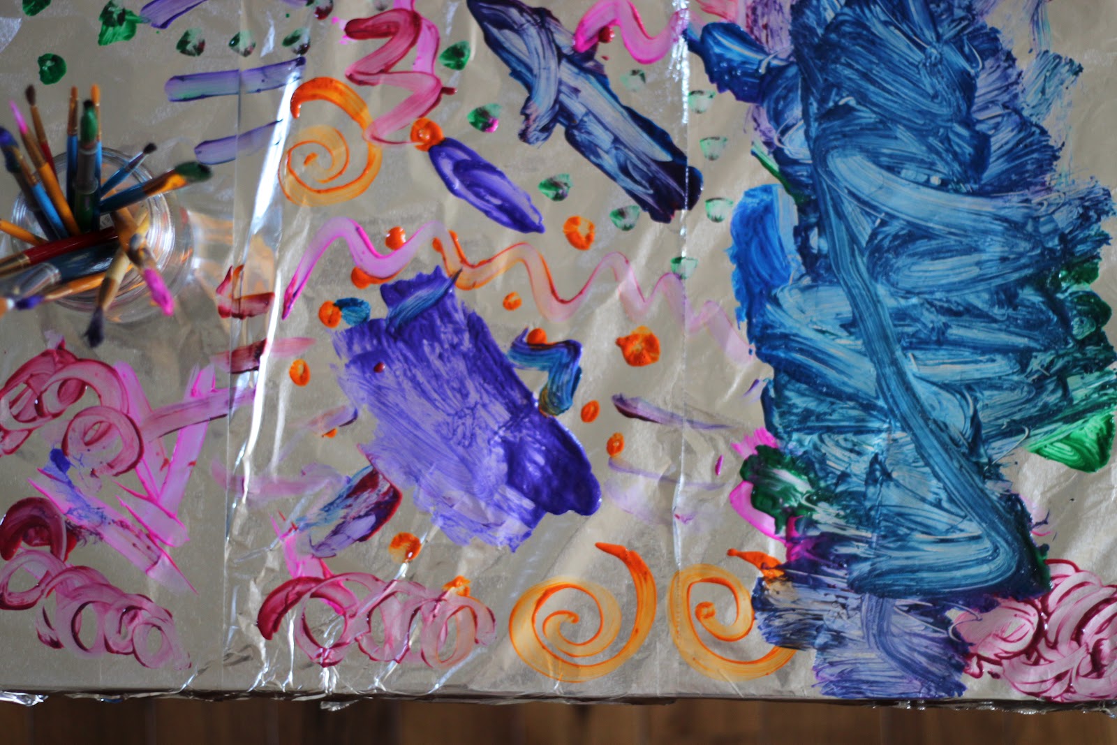 Playing House: Summer Fun - Table Top Tin Foil Painting