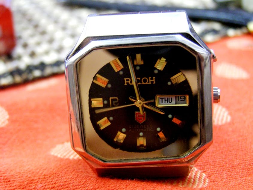 wristwatch: NEW OLD STOCK - RICOH 9 GENTS RETRO DRESS WATCH (SOLD)