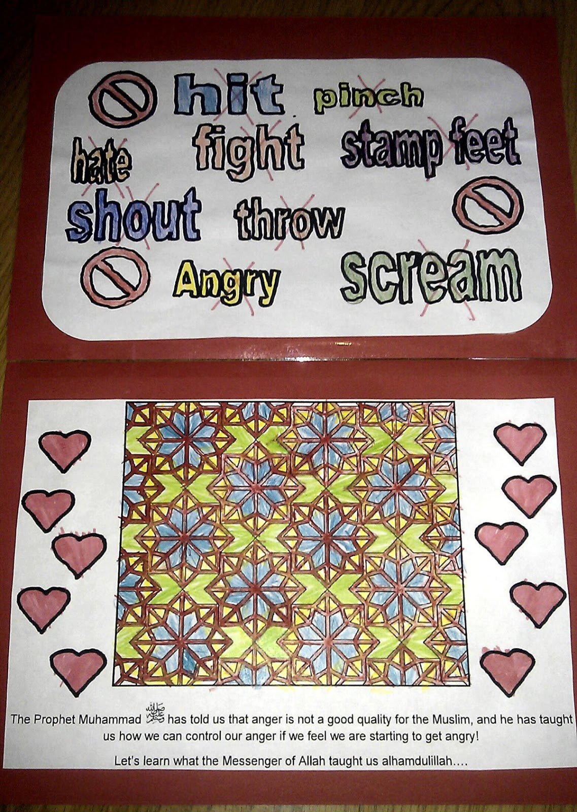 Iman's Home-School: Controlling Anger Workbook