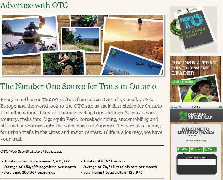 Ontario Trails: Ontario Trails News - Trail Building, Trailhead ...