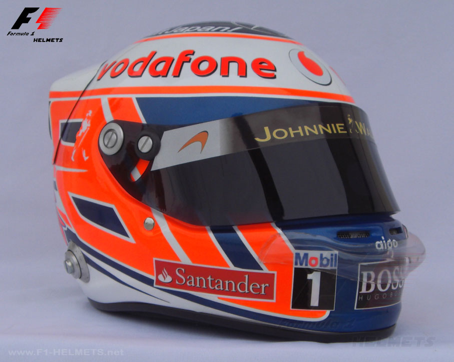 F1-Helmets.net: Jenson Button 2011 replica helmet