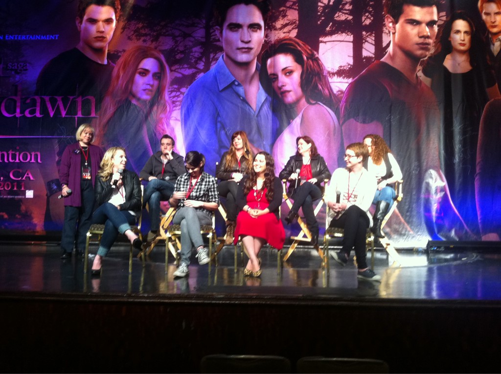 Twilight Pack: Fan Site Panel at Breaking Dawn Twilight Tour LA