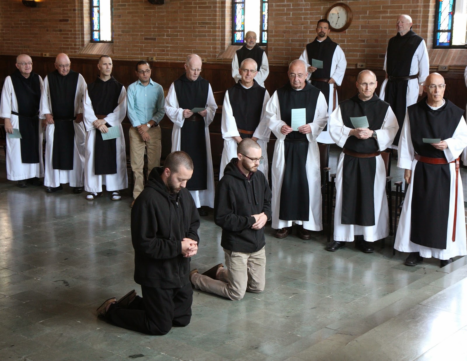 ST JOSEPH'S ABBEY, SPENCER MA: Two New Novices