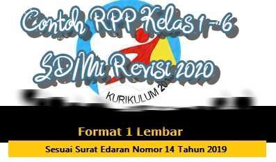 Download RPP Satu Lembar Kelas 1 Sampai 6 Semester Ganjil Dan Genap ...