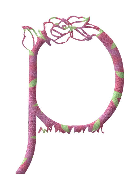 Abecedario Rosa Hecho con Flores. Pink Alphabet done with Flowers. - Oh ...