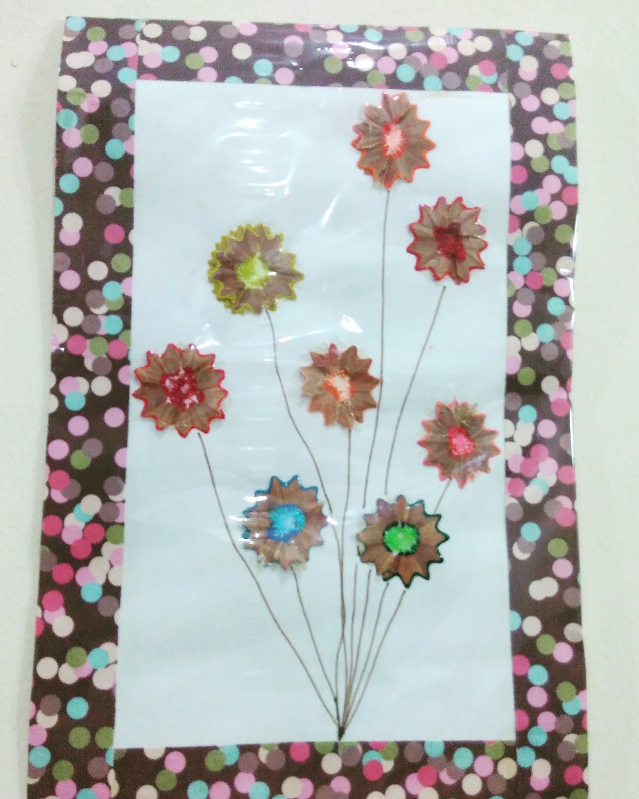 Allaboutlynns: Craft: Bunga dari Kayu Serutan Pensil