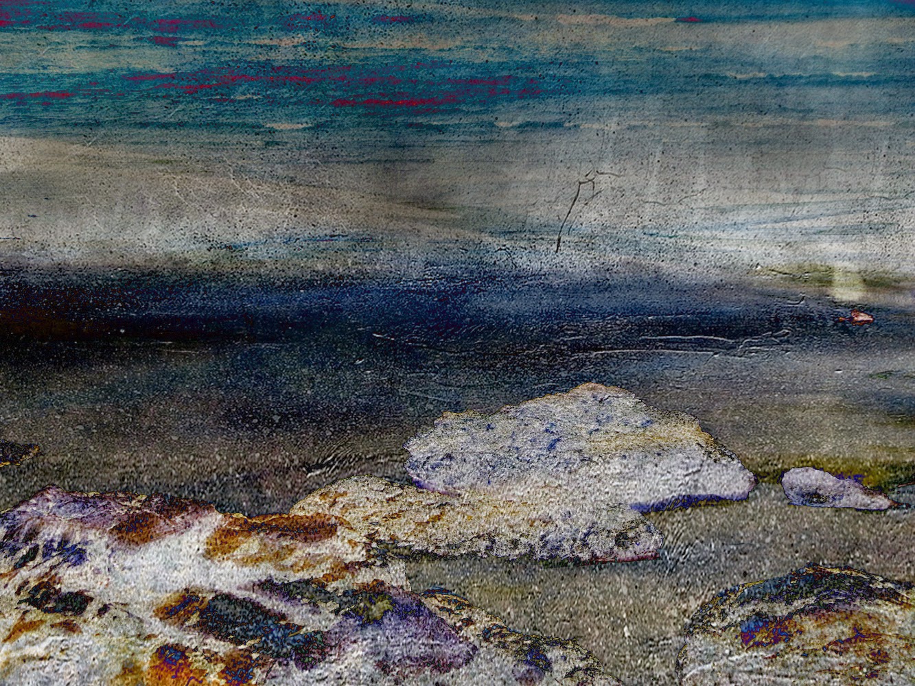 CAROLYN SAXBY MIXED MEDIA TEXTILE ART: seascapes and landscapes