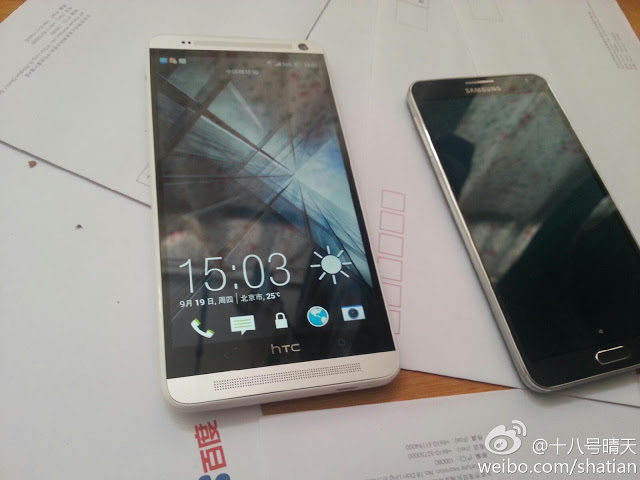 More photos of the HTC One Max leaked - this time also compared to Note ...