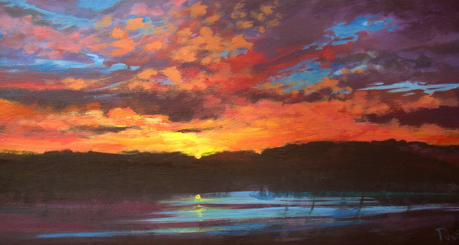 Sunset Paintings by Wendy-Puerto