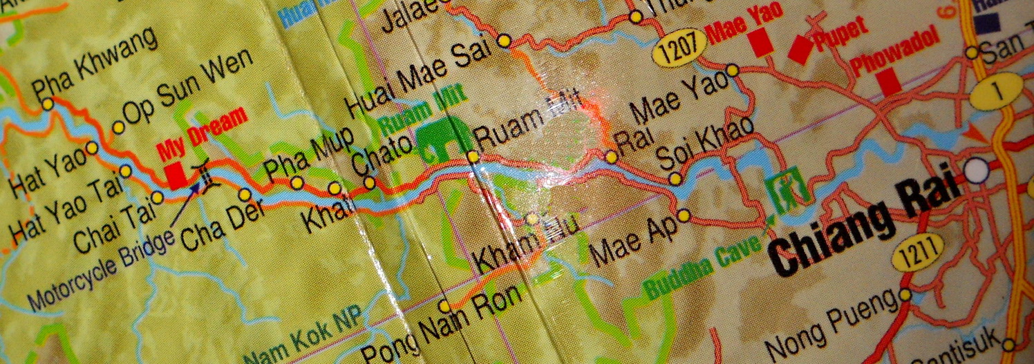 Chiang Mai med omvärld: Kok River, Chiang Rai -med cykel.