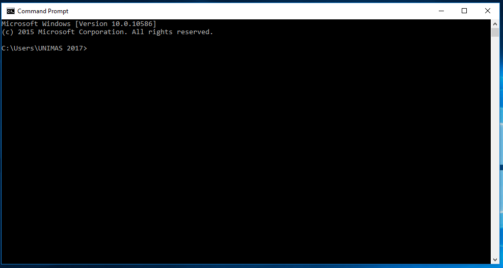 Database Laboratory: Accessing MySQL / MariaDB console through Command Prompt