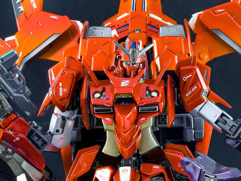 Custom Build: 1/100 MSZ-006-P2/3C Zeta Gundam P2/3C Type "Red Snake's ...