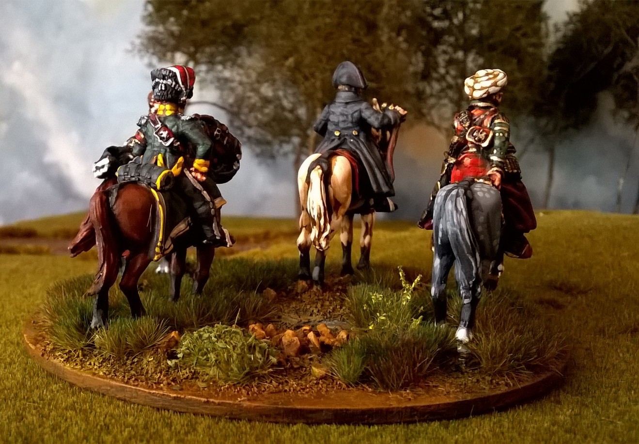 Painting Lead and other stuff.: 28mm Napoleon Bonaparte's Command vignette