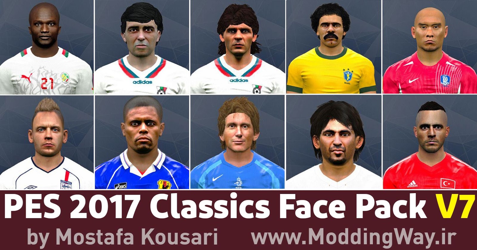 pes-modif: PES 2017 Classics Face Pack V7 by Mostafa Kousari
