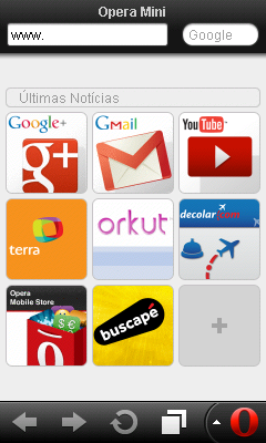 Samsung Star GT-S5230: Opera Mini para Samsung Star GT-S5230