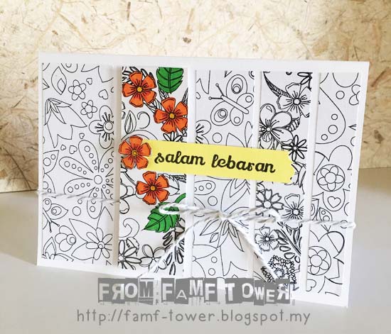 DIY Kad Hari Raya Guna Colouring Pages ~ From FAMF Tower