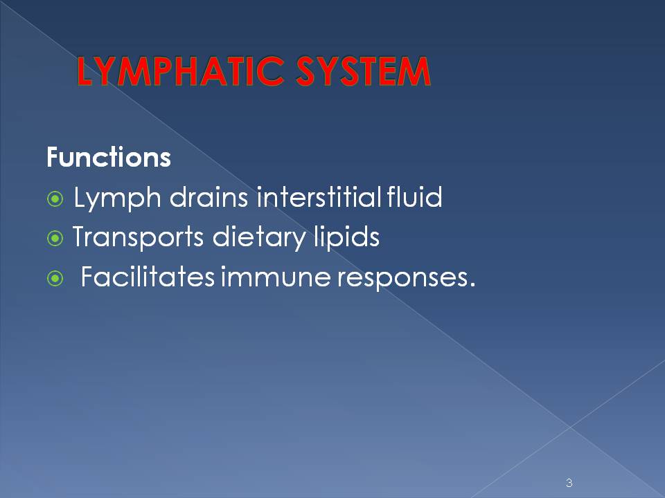 MEDICAL-SURGICAL NURSING REVIEW: OVERVIEW OF THE LYMPHATIC SYSTEM