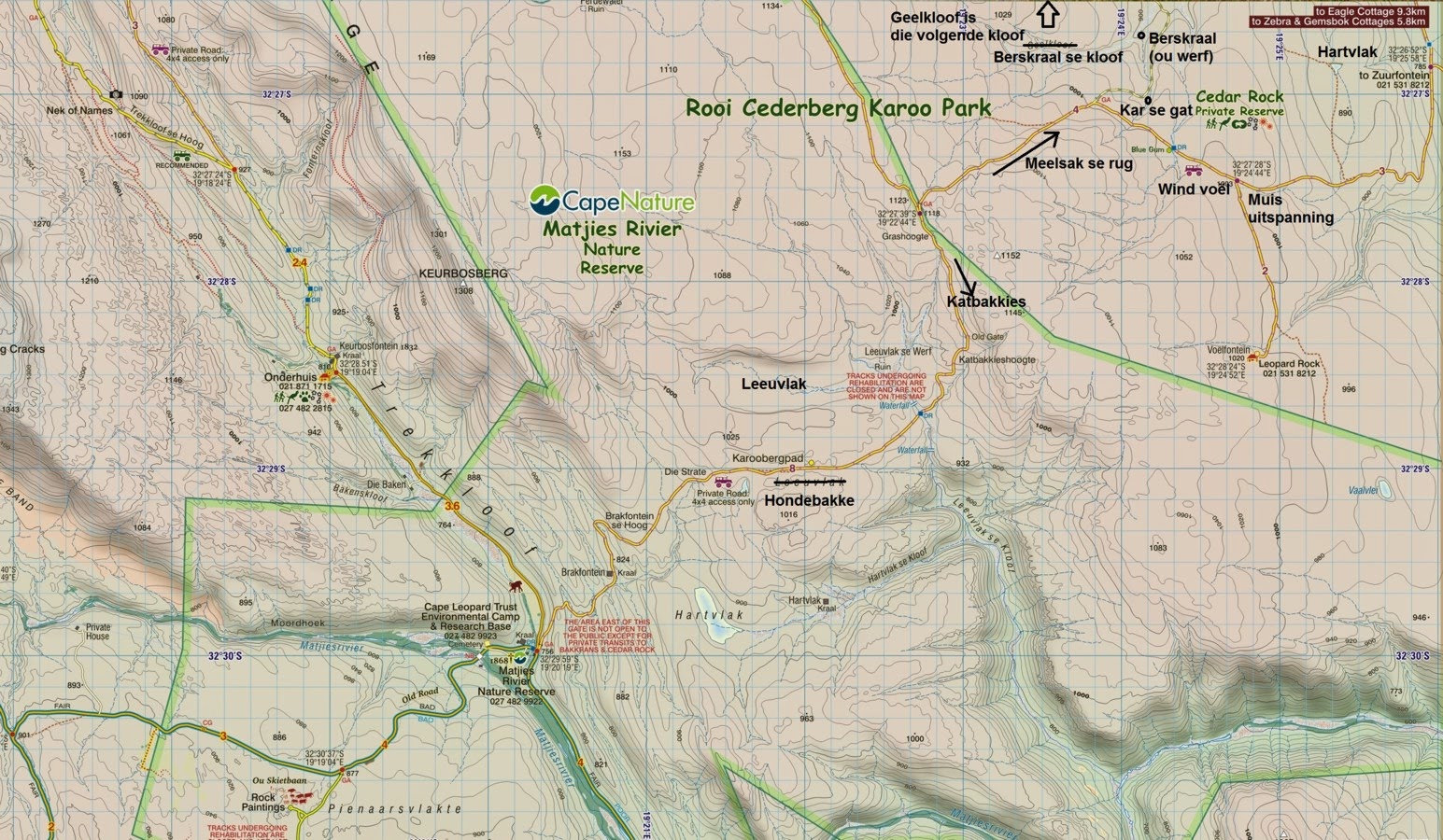 Hike the Cederberg: the Map: Report Back #32: New Cederberg Touring map ...