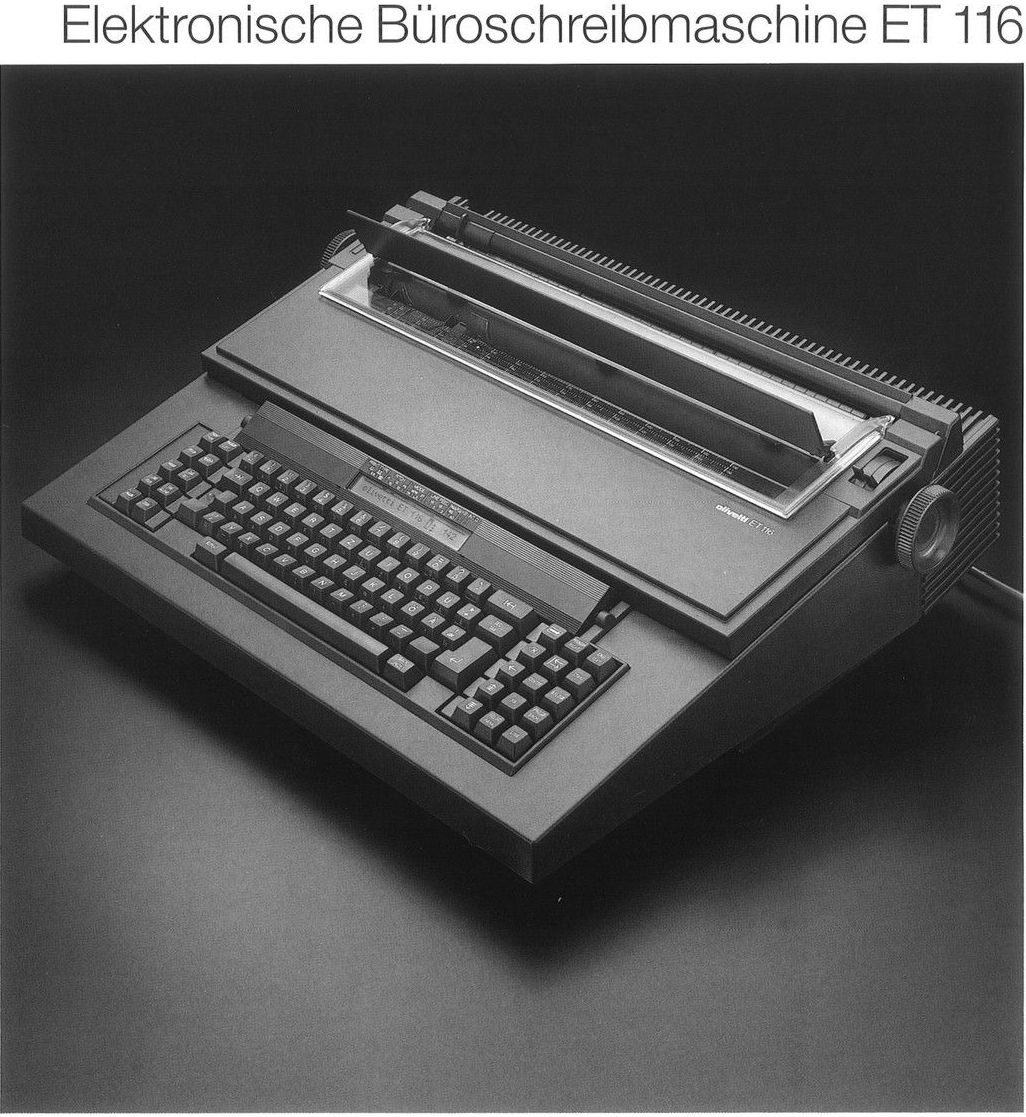 elektrische Olivetti-Schreibmaschinen (ET- und ETV-Serie)