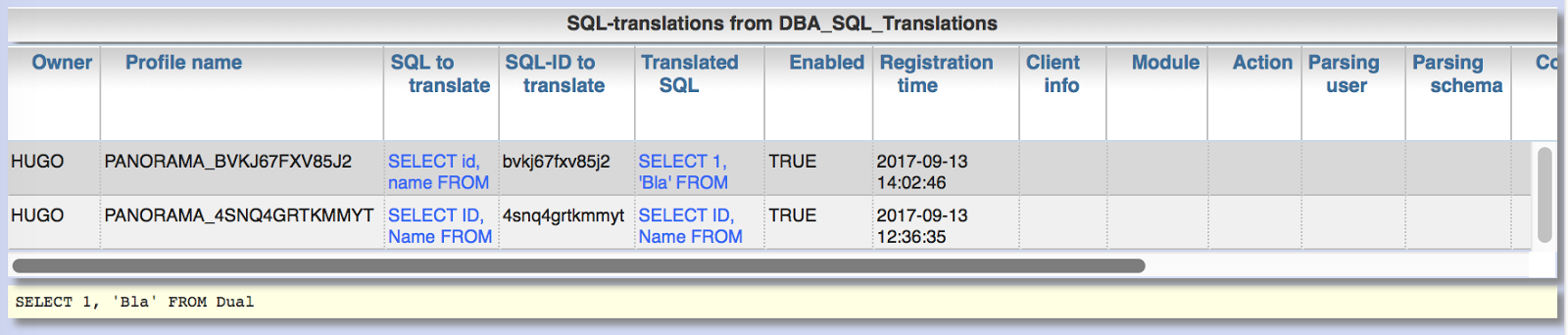 Oracle-DB: Use "SQL Translation Framework" to quickly fix problems with ...