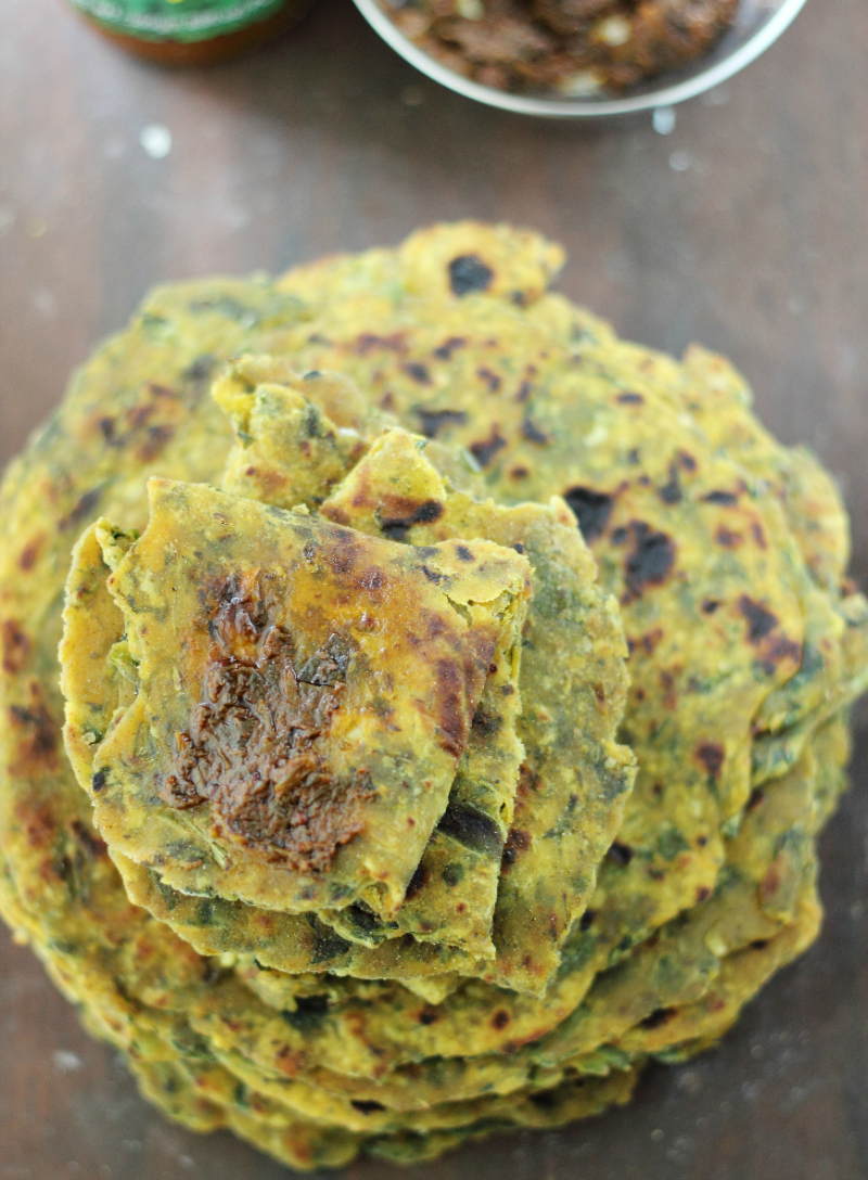 Merry Tummy: Methi Thepla, Fenugreek Leaves Indian Flat Bread