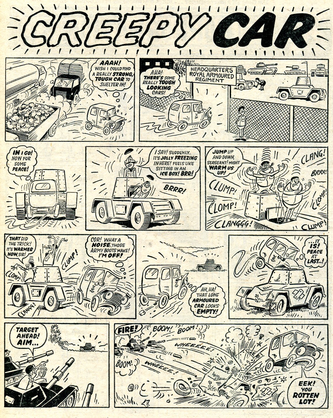 *KAZOOP !!: A LOOK AT SHIVER & SHAKE STRIPS: CREEPY CAR