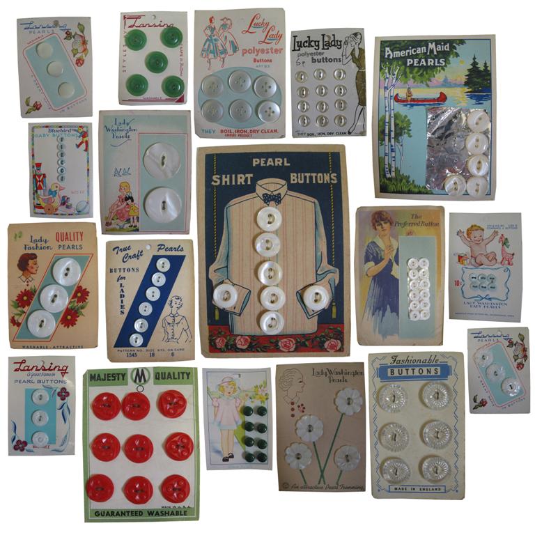 The Crafty Squirrel: Vintage Carded Buttons