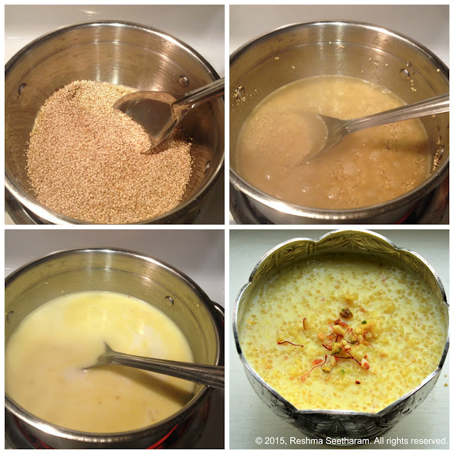 Quinoa phirni/kheer recipe