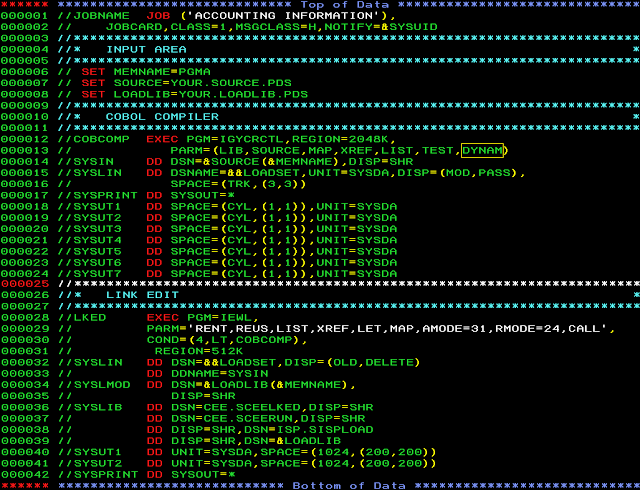 I am a Mainframer: Static and Dynamic call in COBOL and their compile JCL's