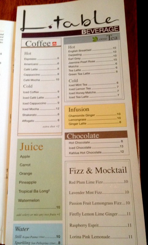 L.Table by Lavender (Lavender Cafe) @ 1 Utama - Spicy Sharon - A ...