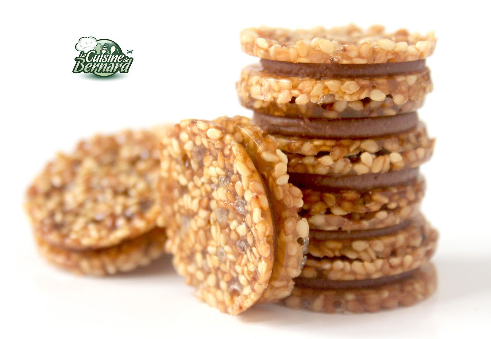 Nougatine Dentelle de Sésame au Praliné Noisettes - La cuisine de Bernard