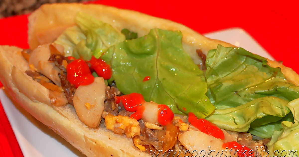 Cook with Kelly: 滑蛋筍片牛肉三文治/Chinese Beef and Bamboo Sandwich