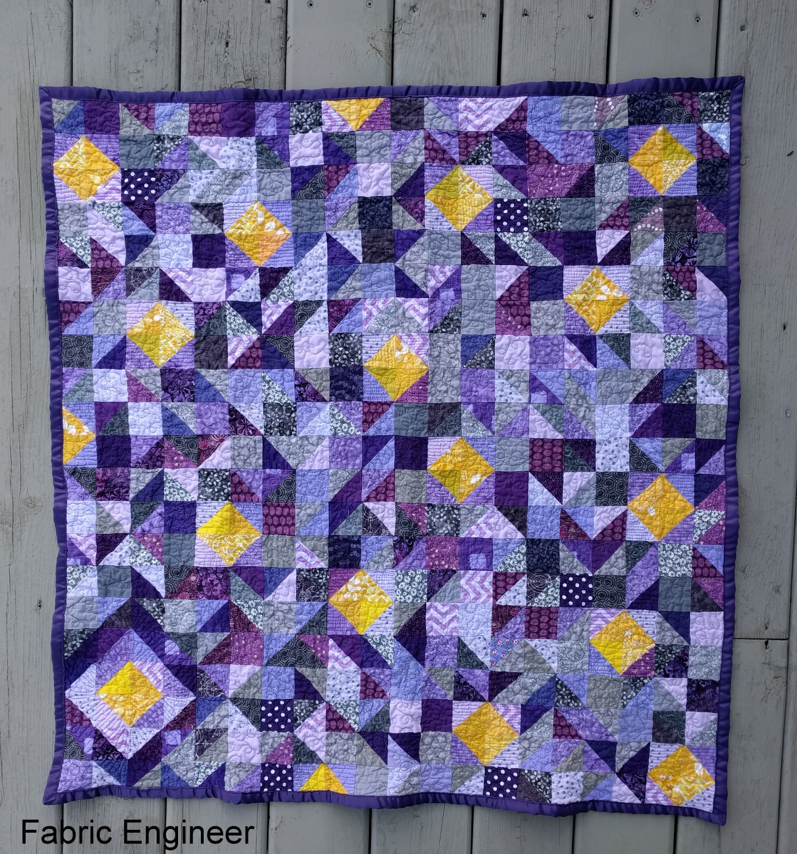 Fabric Engineer: Baby scrap quilt