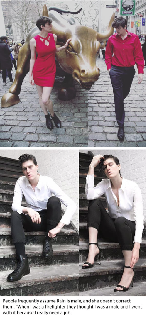 Une philosophie Homo Sexus Post Moderne: Genderqueer model Rain Dove