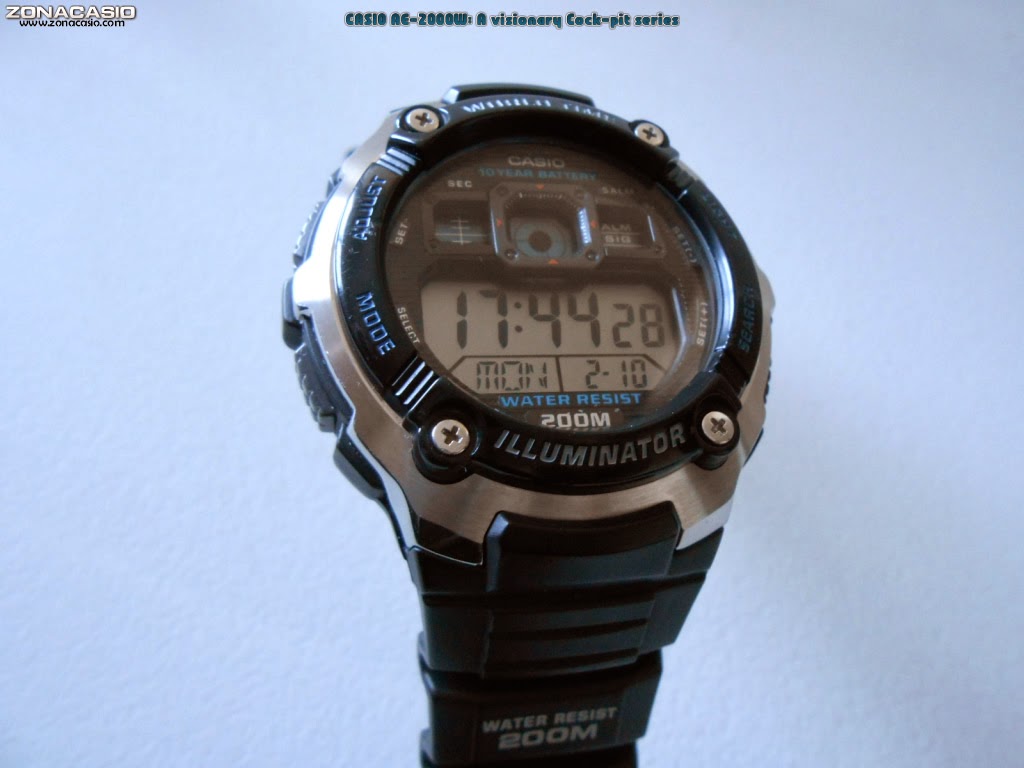 Zona Casio: Prueba: Casio AE-2000W. Un reloj de altos vuelos
