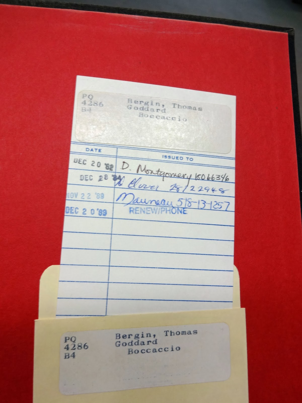 Boise Daily Photo: Old Library Check-out Log