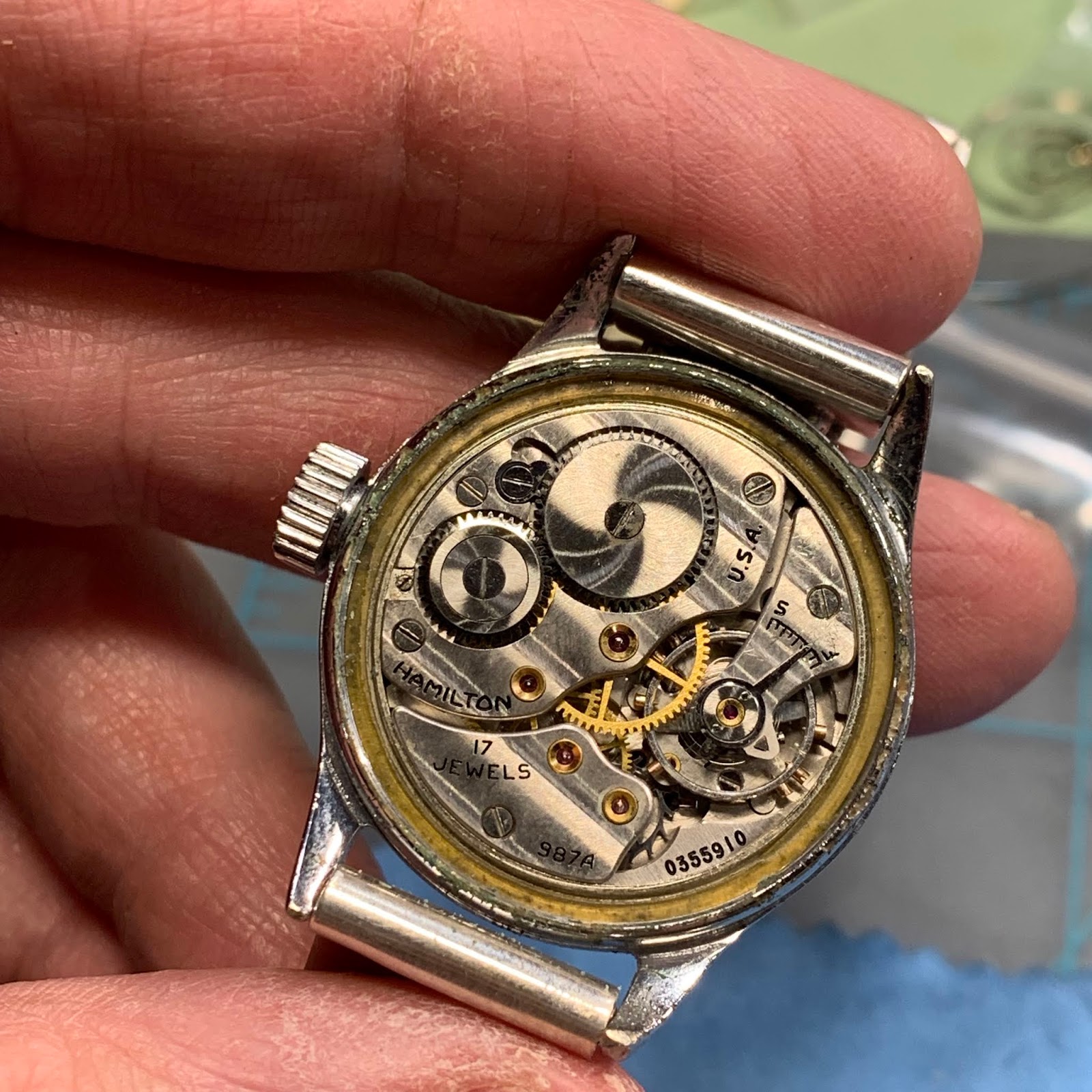 Vintage Hamilton Watch Restoration: WWII US Navy Model 27023