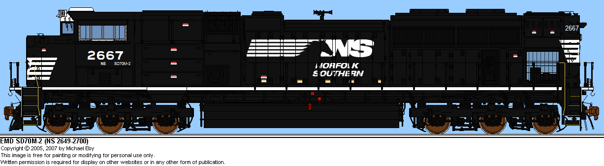Alateus's Drawings: NS SD70M-2s