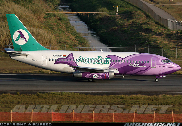 World Airfleets: Aerosur - B737-200 - CP-2561