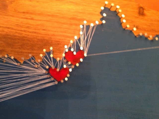 Young Wife of Stripes: Kentucky State String Art