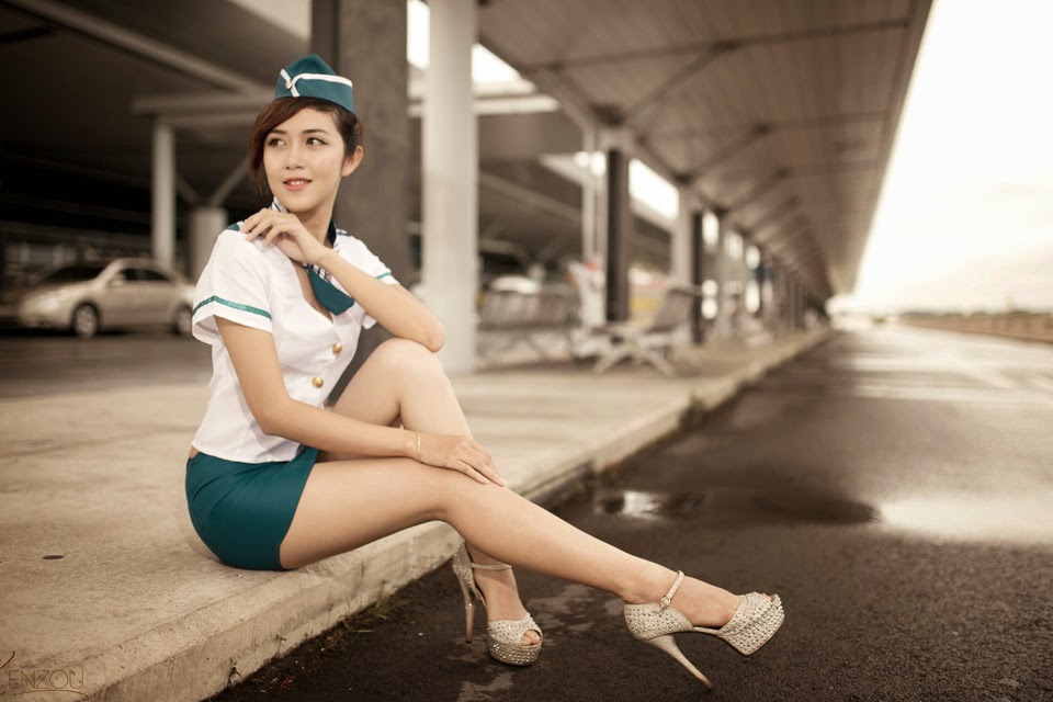 Nữ Sinh Mặc đồng Phục Nữ Tiếp Viên Hàng Không Cực Sexy ~ Những Mẫu áo Lớp áo đồng Phục Siêu Cute