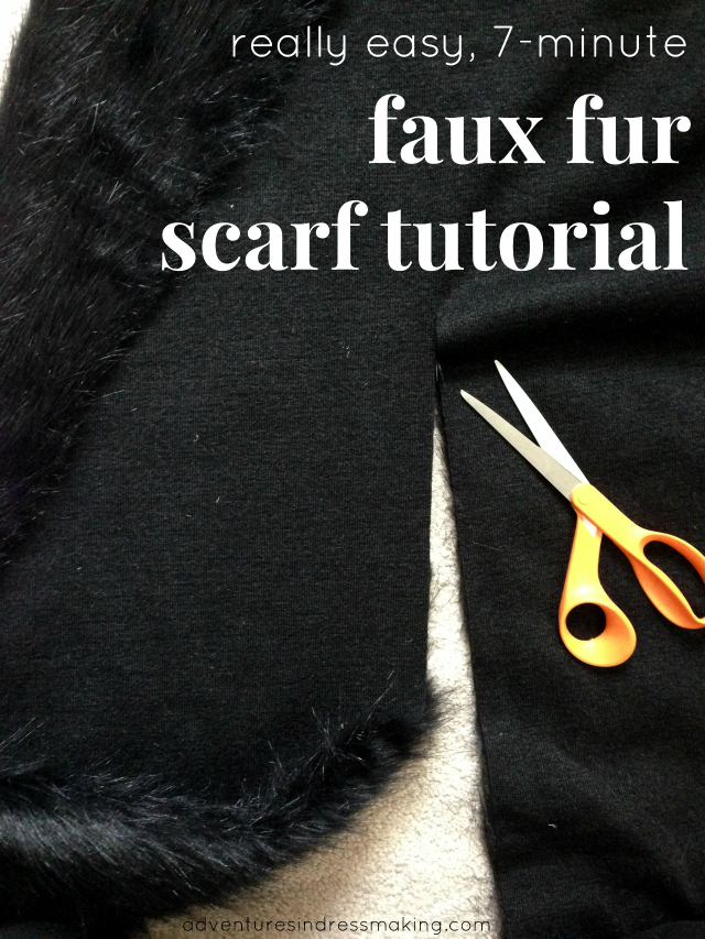 Really easy, 7-minute faux fur scarf tutorial / Create / Enjoy