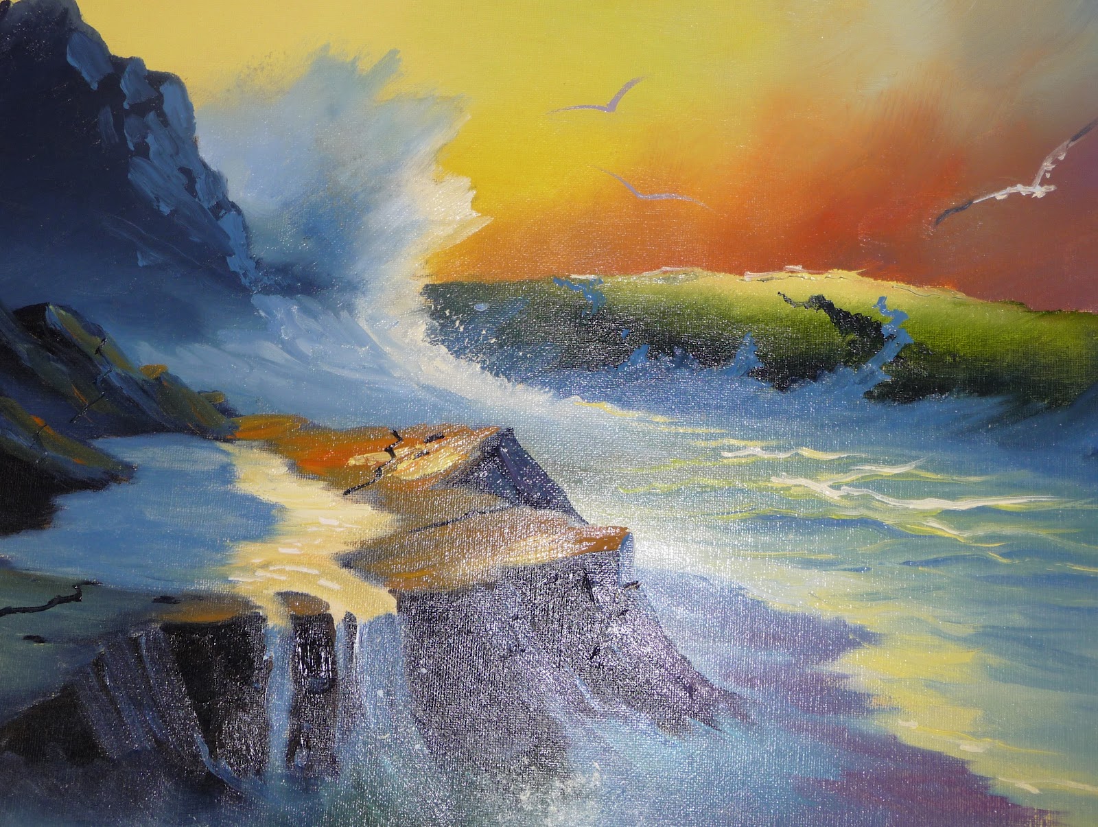 Art in Writtle: Roy Lang Seascape Demonstration at Writtle Art Group