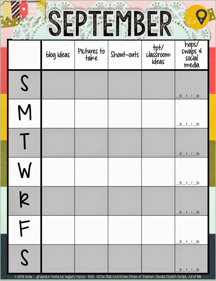 ...and they all fall down...: September Freebie Calendar is Here