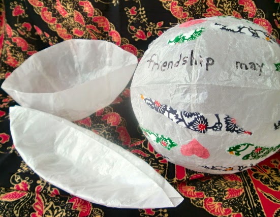 dosankodebbie's etegami notebook: etegami from paper balloons