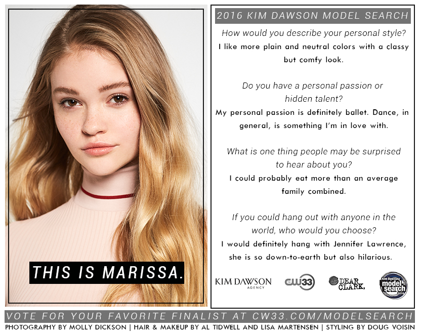 Kim Dawson Agency: Meet 2016 Kim Dawson Model Search Finalist Marissa!