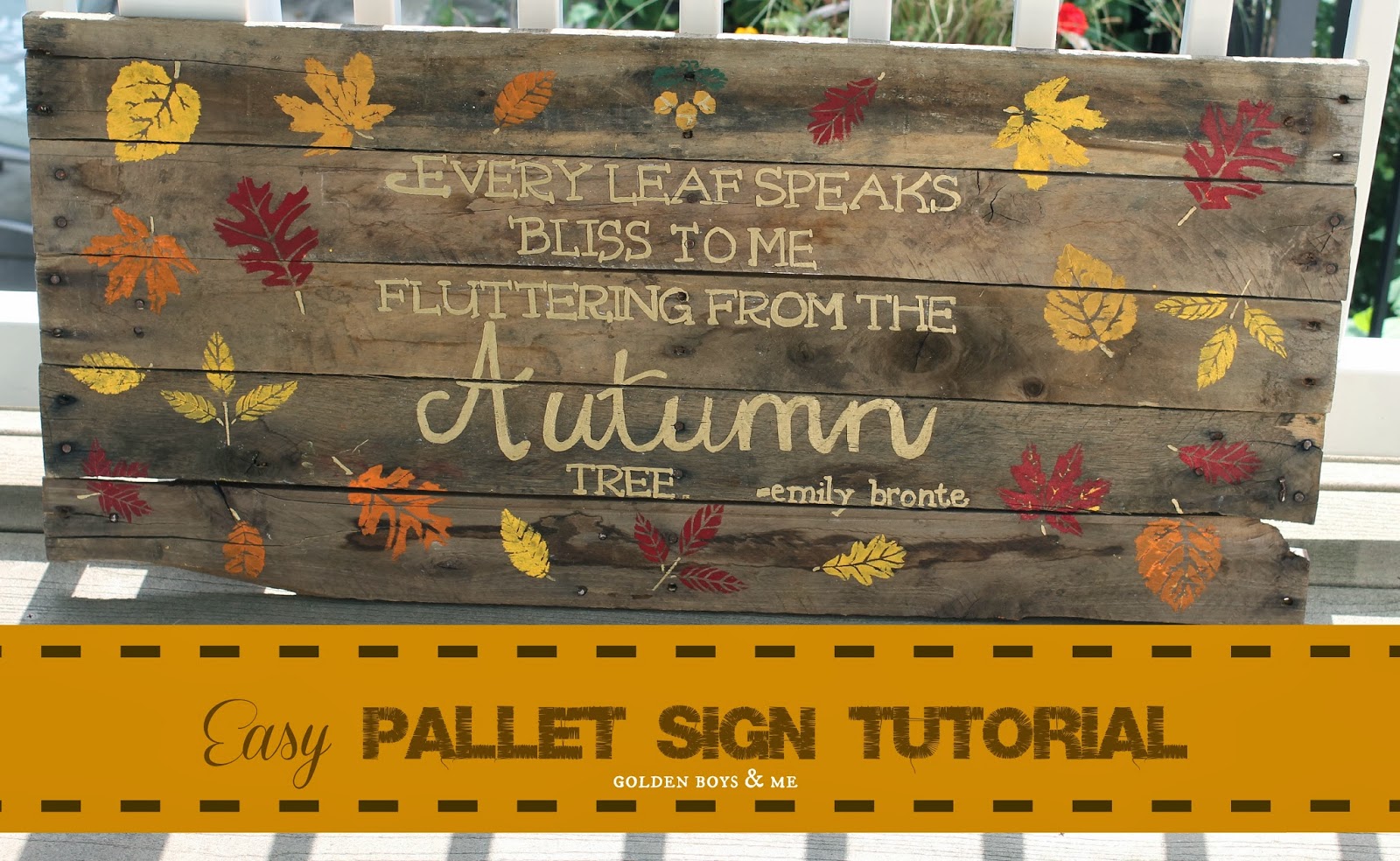 Pallet Sign Tutorial | Golden Boys & Me