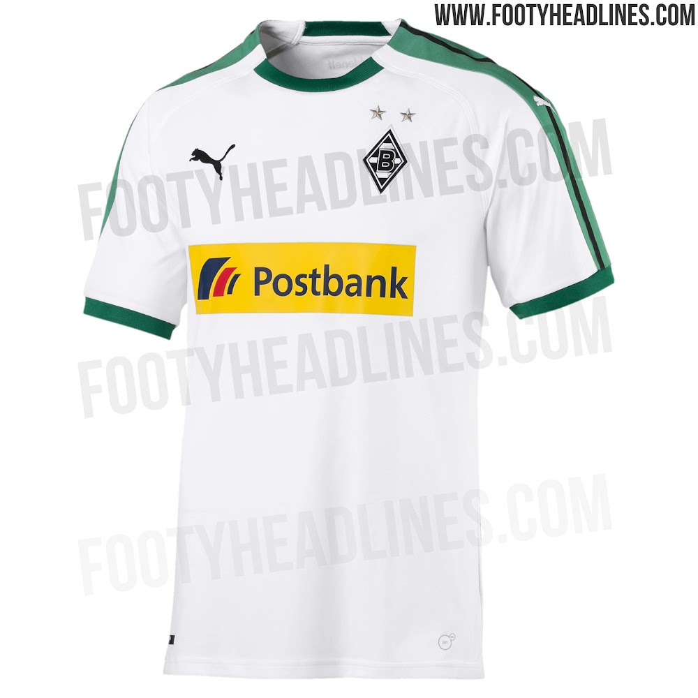 OFFICIAL Pictures: Borussia Mönchengladbach 18-19 Home Kit Leaked ...