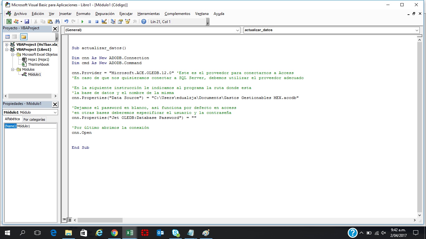 Finanzas Excel Vba Sql Y Algo Más Ejecutar La Instrucción Update De Sql Desde Excel