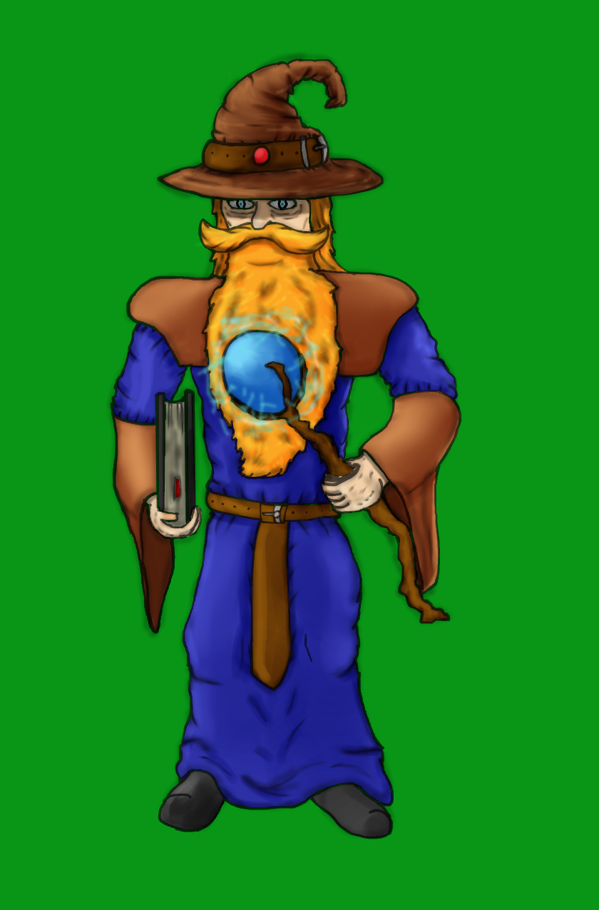 Julien Brightsides Art: Tibia Wizard, step by step